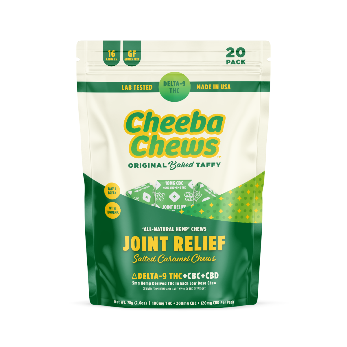 ∆9 Joint Relief - Cheeba Chews Lipid-Enhanced Baked Taffy Edibles