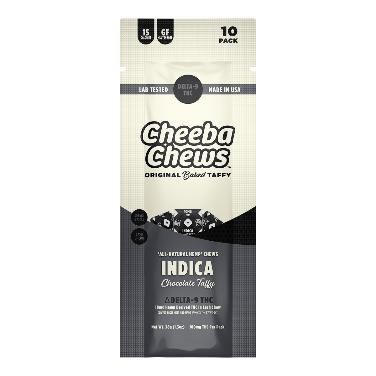 ∆9 Indica - Cheeba Chews Lipid-Enhanced Baked Taffy Edibles